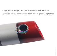 China 5 Colors 24CM/120g Wood Bait Treble Hooks Water Impact Grouper Trout Fishlure Popper Wooden Fishing Lure for sale