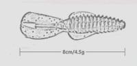 China Shrimp Bionic Silicone Worm Soft Fishing Lures 12 Colors 8CM 4.5g 10PCS/Bag for sale