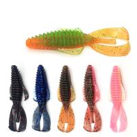 China Shrimp Bionic Silicone Worm Soft Fishing Lures 12 Colors 8CM 4.5g 10PCS/Bag for sale