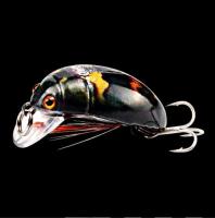 China Floating Small Minnow Bait Crank Beetle 8 Colors 3.8cm / 4.1g for sale