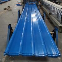 China Blue Color Prepainted Galvanized Steel Roof Sheet 1000-1220mm Corrugated Roofing Tile for sale