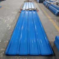 China Blue Color Prepainted Galvanized Steel Roof Sheet 1000-1220mm Corrugated Roofing Tile for sale
