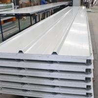 China Polyurethane Insulation Roof Sandwich Panel 50-120mm Thickness 1150mm Width Prefabricated Building for sale