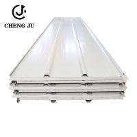 China Polyurethane Insulation Roof Sandwich Panel 50-120mm Thickness 1150mm Width Prefabricated Building for sale