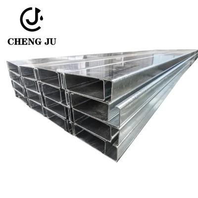 China Galvanized C Channel Steel Building Material 1.8mm 2.8mm 3mm Thickness Custom Length for sale