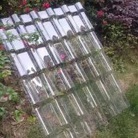 China 0.8-3.0mm Translucent Polycarbonate Wave Roofing Sheet Fireproof UV Resistant for sale