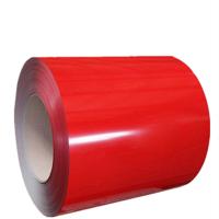 China Red Color Prepainted Galvanized Steel Coil 508mm 610mm G550 Z275 Building Material for sale