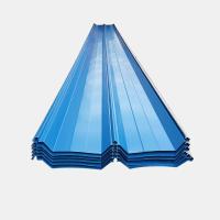 China DX51D Galvanized Steel Roofing Sheets Blue Color Metal Roof Sheet 30-60g/m2 Zinc Coating for sale