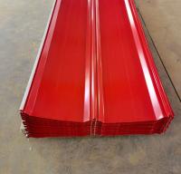 China Prepainted Steel Roofing Sheet 0.12-3mm Red Corrugated Metal Building Material for sale
