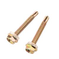 China High Strength Zinc Plated Hexagon Socket Rubber Ring Drill Head Screws for sale