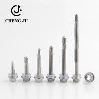 China 304 Stainless Steel Hex Washer Head Self Drilling Screw with EPDM Washer for Roofing for sale