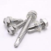 China 304 Stainless Steel Hex Washer Head Self Drilling Screw with EPDM Washer for Roofing for sale