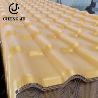 China Glazed Waterproof Gold Color Bamboo Joint Resinvilla Tile PVC Terracotta Roof Tiles 0.8mm-4.0mm for sale