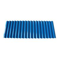 China Blue Color Galvanized Corrugated Steel Roofing Sheet 0.12-1.5mm Thickness 600-1250mm Width for sale