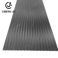 China Black PVC Glazed Corrugated Roofing Sheet 0.17-0.6mm Thickness 762mm Width for sale