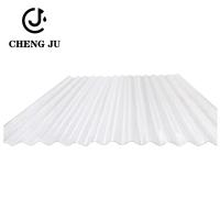 China Fiberglass Transparent Roofing Sheet 1.5mm 3.0mm Corrugated PVC Resin Glazed Tile for sale