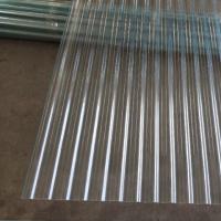 China Fiberglass Transparent Roofing Sheet 1.5mm 3.0mm Corrugated PVC Resin Glazed Tile for sale
