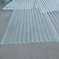 China Fiberglass Transparent Roofing Sheet 1.5mm 3.0mm Corrugated PVC Resin Glazed Tile for sale