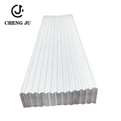 China White PVC Roof Tiles Waterproof Fiber Glazed Resinvilla Tile 1.5mm-3.0mm Thickness for sale
