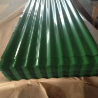 China Deep Green Prepainted Galvanized Corrugated Roofing Sheets 0.35mm 10ft for sale