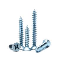 China Galvanized Cross Recessed Countersunk Head Self Tapping Screw 90mm125mm Zinc Plated for sale