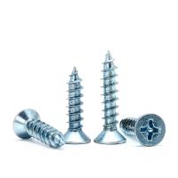China Galvanized Cross Recessed Countersunk Head Self Tapping Screw 90mm125mm Zinc Plated for sale