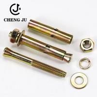 China Yellow Zinc Plated High Carbon Steel Sleeve Anchor Bolts M6-M16 50-150mm for sale