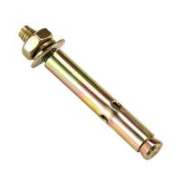 China Yellow Zinc Plated High Carbon Steel Sleeve Anchor Bolts M6-M16 50-150mm for sale