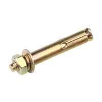 China Yellow Zinc Plated High Carbon Steel Sleeve Anchor Bolts M6-M16 50-150mm for sale