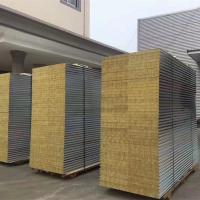 China 950mm 1000mm Sandwich Panel Roof Waterproofing White Color Polyurethane Fireproof Rock Wool Or Customized for sale