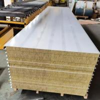 China 950mm 1000mm Sandwich Panel Roof Waterproofing White Color Polyurethane Fireproof Rock Wool Or Customized for sale