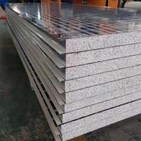 China Polyurethane Decorative Fireproof Rockwool Sandwich Panel 50mm 100mm for Roof Wall Insulation for sale