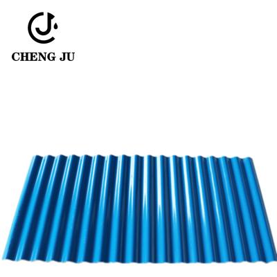 China PVC Synthetic Resin Corrugated Roofing Tile 1.13m Wide Waterproof Glazed T Shape for sale