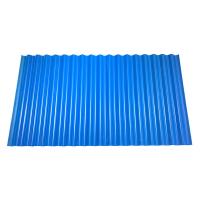 China PVC Synthetic Resin Corrugated Roofing Tile 1.13m Wide Waterproof Glazed T Shape for sale