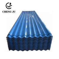 China Blue Corrugated Galvanized Steel Roofing Sheets 0.12-1mm Thickness 600-1100mm Width for sale