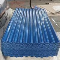 China Blue Corrugated Galvanized Steel Roofing Sheets 0.12-1mm Thickness 600-1100mm Width for sale