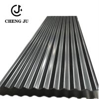 China Black Color Coated Galvanized Corrugated Steel Roofing Sheets 6-12m Length 0.12-5mm Thickness for sale