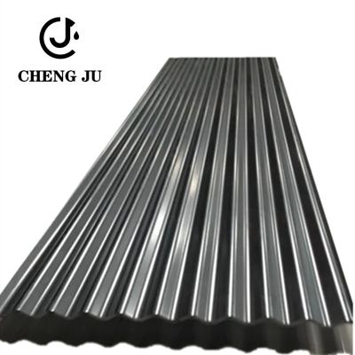 China Black Color Coated Galvanized Corrugated Steel Roofing Sheets 6-12m Length 0.12-5mm Thickness for sale