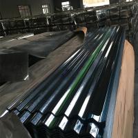 China Black Color Coated Galvanized Corrugated Steel Roofing Sheets 6-12m Length 0.12-5mm Thickness for sale