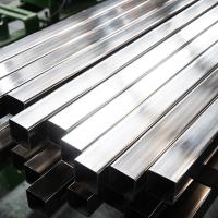 China Cold Rolled Stainless Steel Square Hollow Pipe 0.6mm-5.0mm Thickness Custom Length for sale