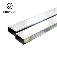 China Stainless Steel Rectangular Hollow Pipe 0.6-5.0mm Thickness Cold Rolled Welded Tube for sale