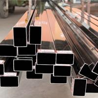 China Stainless Steel Rectangular Hollow Pipe 0.6-5.0mm Thickness Cold Rolled Welded Tube for sale