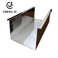 China Stainless Steel Rain Gutter 0.2-3.0mm Thickness Up to 4m Length for Roofing for sale