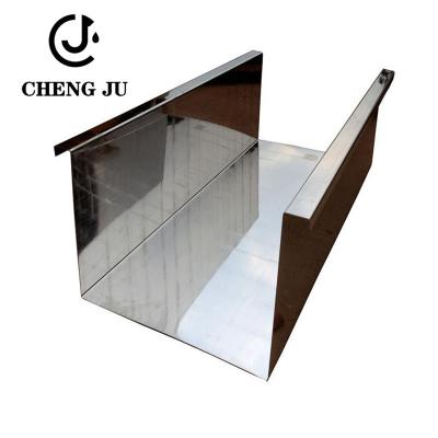 China Stainless Steel Rain Gutter 0.2-3.0mm Thickness Up to 4m Length for Roofing for sale