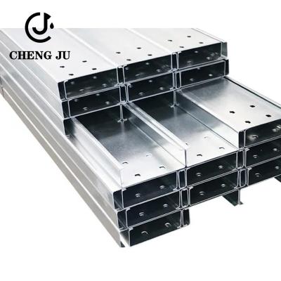 China Galvanized C Channel Steel 6-12m High Strength Metal Building Material Purlin for sale