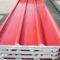 China Roofing Panel Building Metal Material Polyurethane Color Coated Sandwich Panel for sale