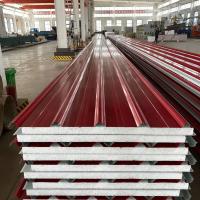 China Corrugated Rock Wool Sandwich Panel Roofing Sheet 50-150mm for Metal Building for sale