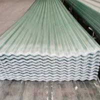 China Corrugated FRP Translucent Roof Sheet 0.6-2.5mm High Strength Natural Illumination for sale