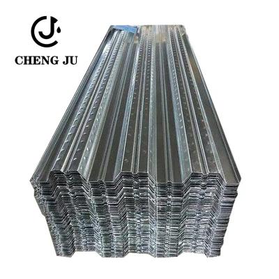 China Galvanized Floor Decking Sheet 0.6-1.2mm Zinc Coated Metal Building Material Corrugated for sale