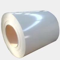 China Prepainted Galvanized Steel Coil 0.12-6mm Thickness White Color Coated Metal Building Material for sale